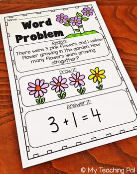 Addition and Subtraction Word Problems to 10 - Kindergarten Worksheets ...