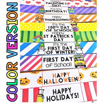 Brag Bracelets - Holiday & Special Days Edition - My Teaching Pal