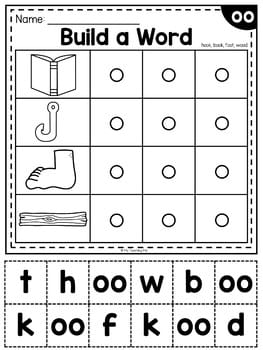 Build a Word Worksheets - Orthographic Mapping (Science of Reading ...