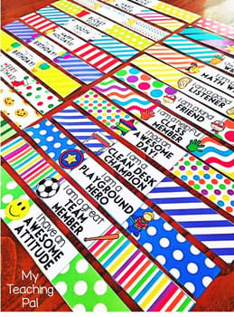 COLOR Brag Bracelets - Classroom Behavior Management - My Teaching Pal