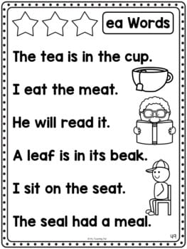 Decodable Sentences Binder - CVC, Digraphs, Blends, Long Vowels and ...