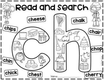 Digraph Read and Search Worksheets – Digraph Worksheets - My Teaching Pal