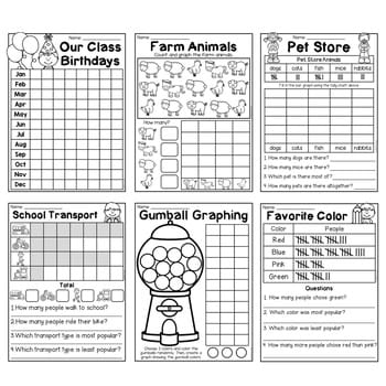 First Grade Data and Graphing Worksheets - My Teaching Pal