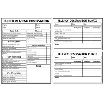 Guided Reading Tracking and Assessment Tools - My Teaching Pal