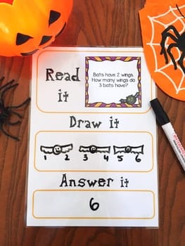 Halloween Word Problem Task Cards - Multiplication and Division - My ...