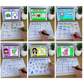 Kindergarten Math and Literacy Digital Centers - Mega Bundle - My ...