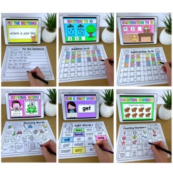 Kindergarten Math and Literacy Digital Centers - Mega Bundle - My ...