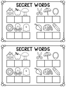 Little Book of Secret Words - Short Vowel CVC - My Teaching Pal