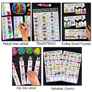 Phonics and Alphabet Centers - My Teaching Pal