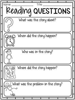 Reading Response Worksheets - Graphic Organizers and Printables - My ...