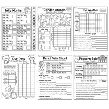 Second Grade Data and Graphing Worksheets - My Teaching Pal