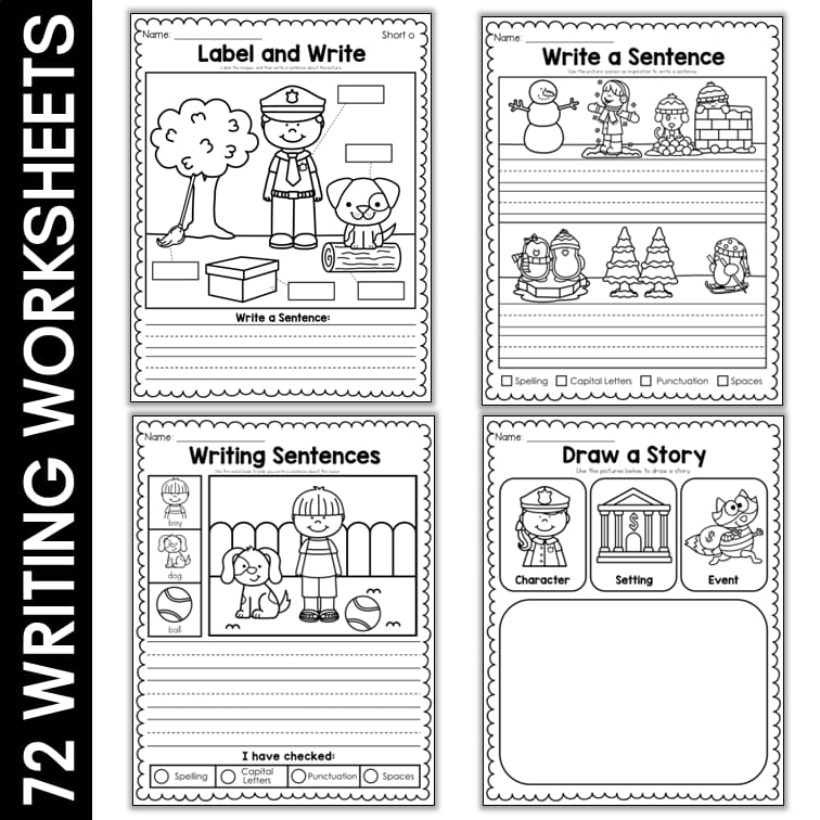 Kindergarten Literacy Worksheet MEGA BUNDLE - English Language Arts ...