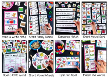 CVC Center Mega Bundle - Short Vowels - My Teaching Pal