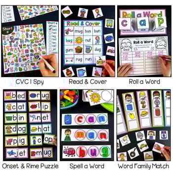 CVC Centers - Short Vowels (Volume One) - My Teaching Pal