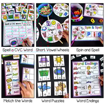 CVC Centers - Short Vowels (Volume Two) - My Teaching Pal