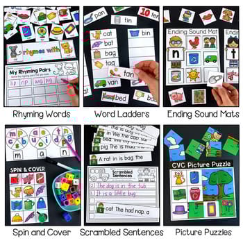 CVC Centers - Short Vowels (Volume Two) - My Teaching Pal
