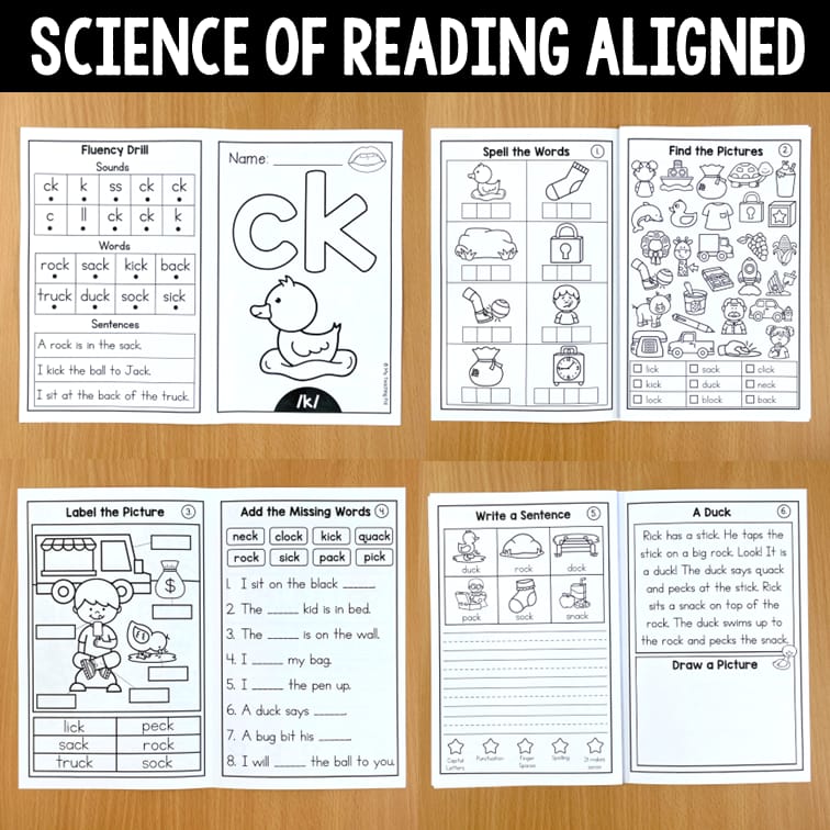 Digraph and FLSZ Phonics Books - Science of Reading Aligned - SET 3 ...