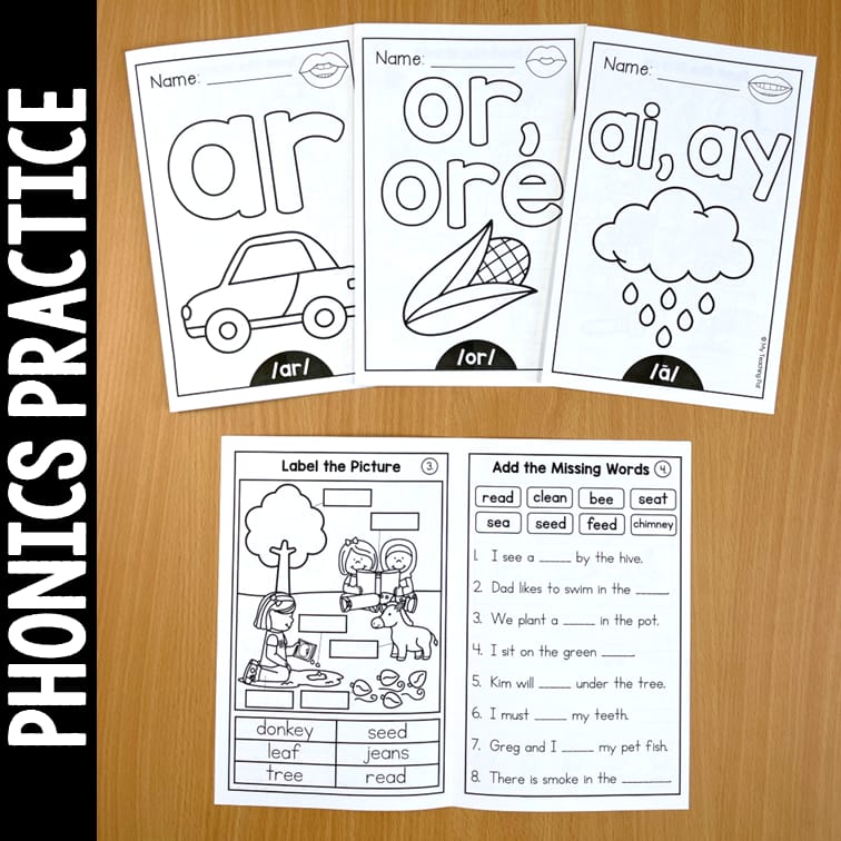 R-Controlled Vowels, Vowel Teams, Diphthongs Phonics Books - SoR ...