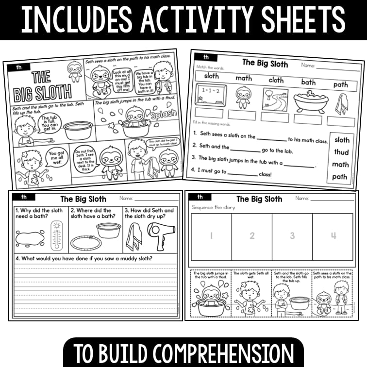 Decodable Comics - Digraphs & FLSZ - Science of Reading - SET 2 - My ...