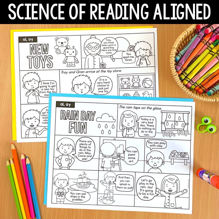 Decodable Comics - R-Controlled Vowels, Vowel Teams, Diphthongs - SoR ...