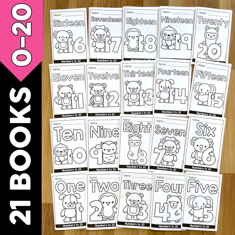 Number Books to 20 - (0-20) - Activities for Identification, Formation ...