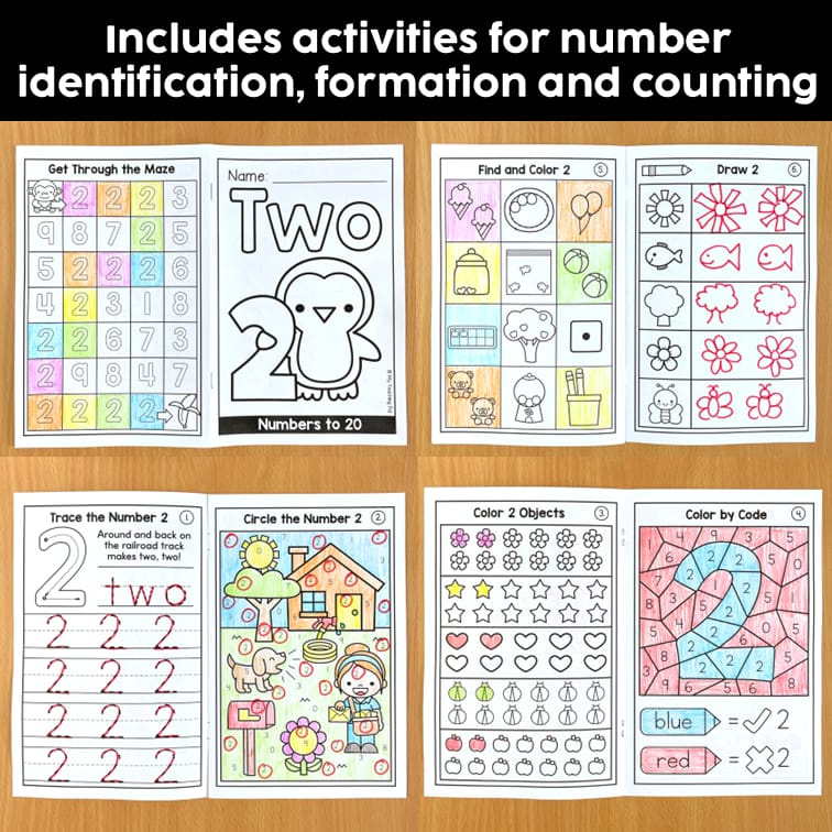 Number Books to 20 - (0-20) - Activities for Identification, Formation ...