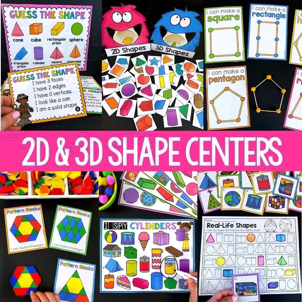 2D and 3D Shape Games and Centers - My Teaching Pal