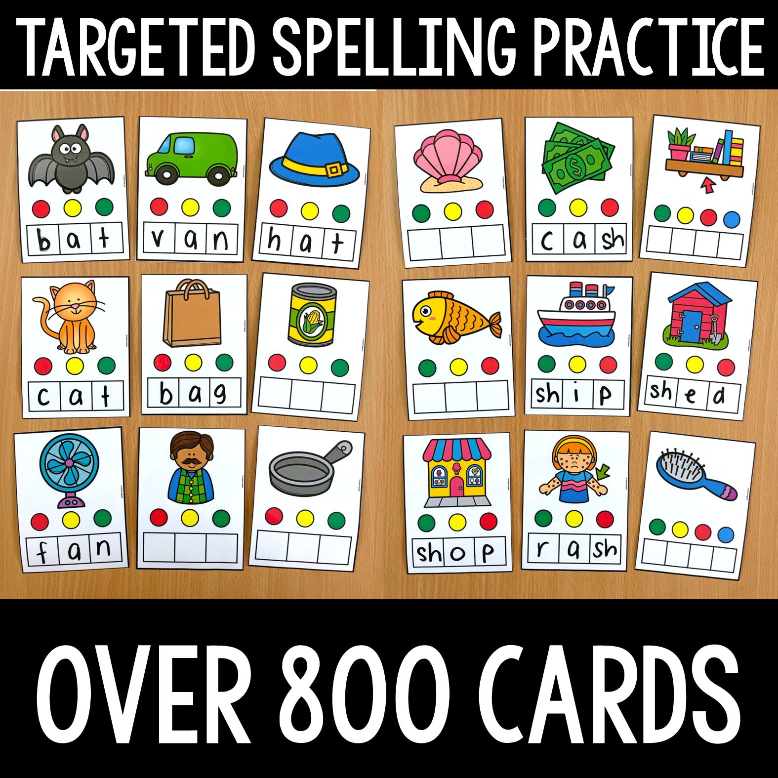 Phoneme Grapheme Word Mapping Cards - Spelling Activity - Science of ...