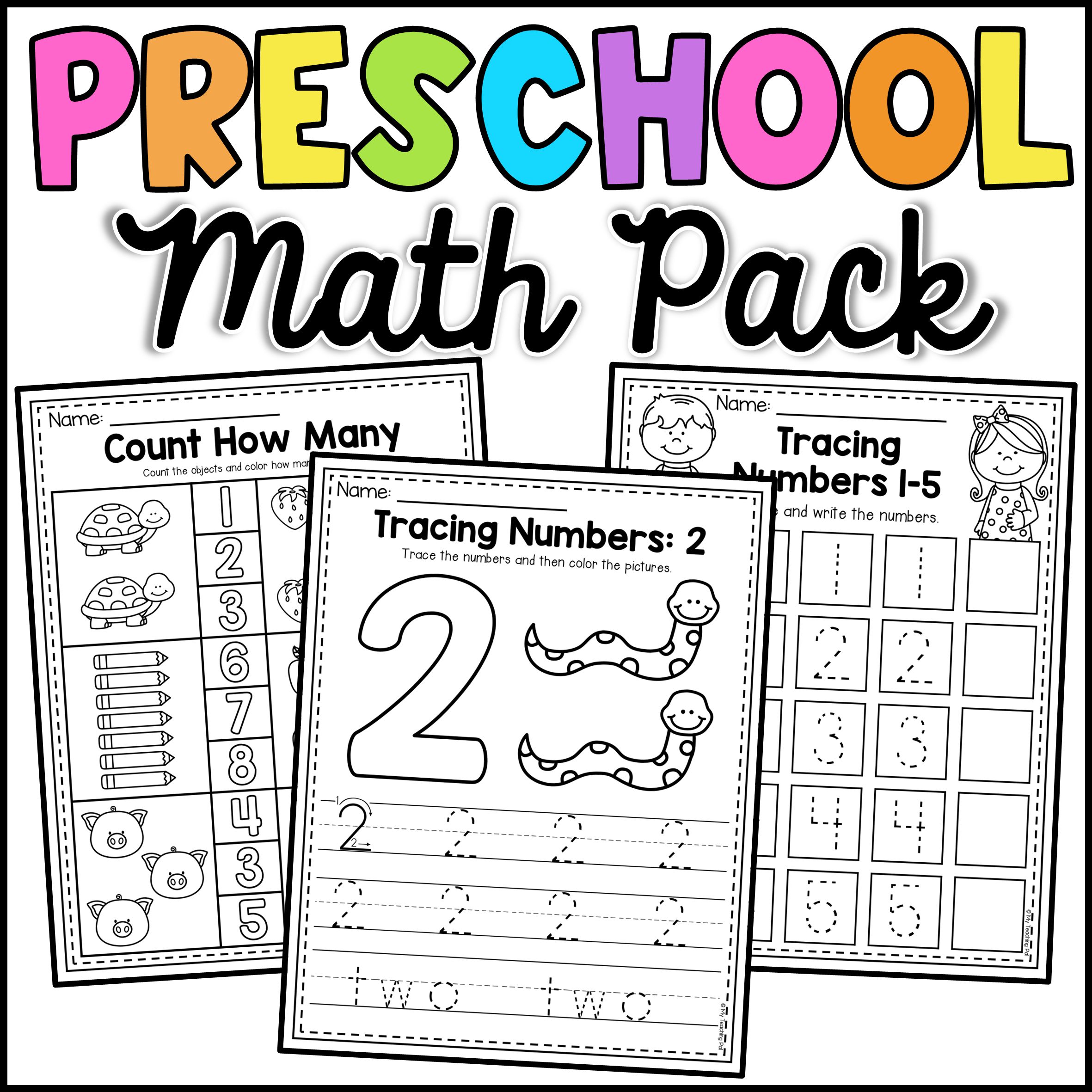 FREE Preschool Mini Math Pack - My Teaching Pal