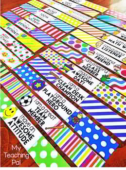 COLOR Brag Bracelets - Classroom Behavior Management - My Teaching Pal