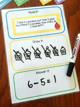 Math Word Problem Task Cards - Addition, Subtraction, Division ...