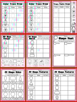 2D and 3D Shapes Worksheet Pack - NO PREP - My Teaching Pal