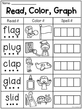 CCVC Worksheets - Blends Worksheets - My Teaching Pal