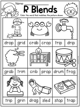 CCVC Worksheets - Blends Worksheets - My Teaching Pal