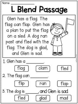 CCVC Worksheets - Blends Worksheets - My Teaching Pal