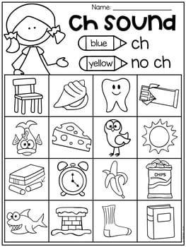 Ch Worksheet Packet - Digraphs Worksheets - My Teaching Pal