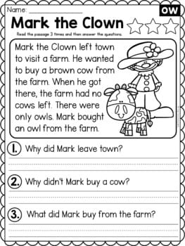 Diphthongs Reading Passages - Comprehension - PAPER & DIGITAL - My ...