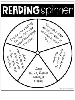 Guided Reading Response Spinners - Comprehension - My Teaching Pal