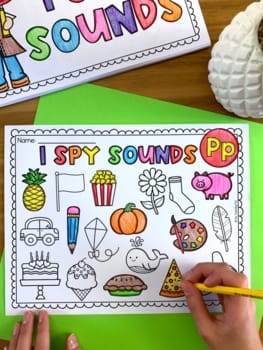 I Spy Sounds - Beginning Sounds Worksheets - My Teaching Pal