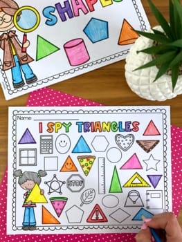 I Spy Worksheet Bundle - Letters, Sounds, Numbers and Real Life Shapes ...