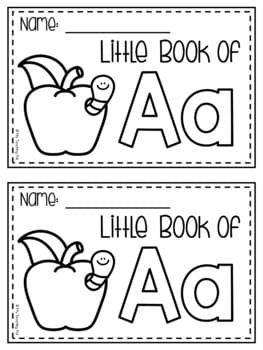 Little Alphabet Booklets - Half Page - Alphabet Activities - My ...