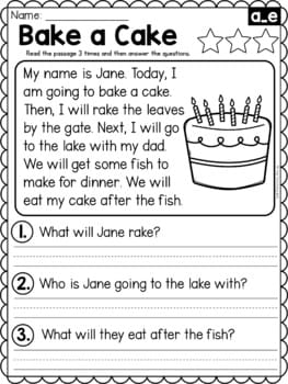 Long Vowel Reading Passages - Comprehension - PAPER & DIGITAL - My ...