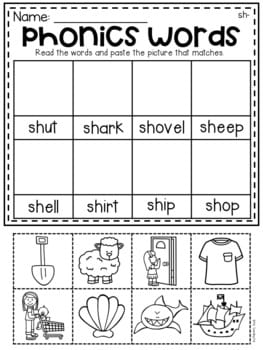 Match a Word Phonics Worksheets - CVC, Long Vowels, Digraphs, Blends ...