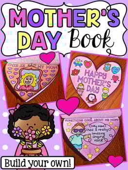 Mother's Day Heart Book - Build your own! - My Teaching Pal