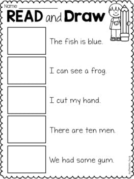 Read and Match Worksheet Pack - My Teaching Pal