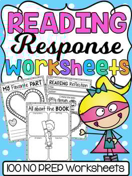 Reading Response Worksheets - Graphic Organizers and Printables - My ...