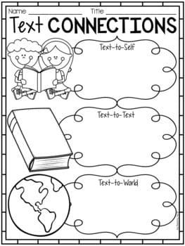 Reading Text Connection Worksheets, Posters & Bookmarks - My Teaching Pal