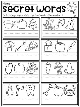Secret Words Worksheets - CVC, Short Vowels and Long Vowels - My ...