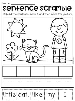Sentence Work Worksheets BUNDLE - Fluency, Editing, Writing ...