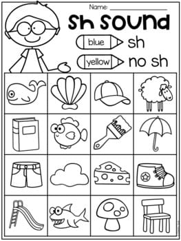 Sh Worksheet Packet - Digraphs Worksheets - My Teaching Pal